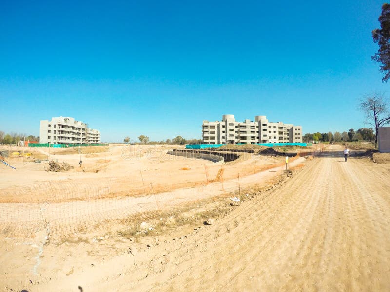 Construction site stock photo. Image of community, building - 60219012