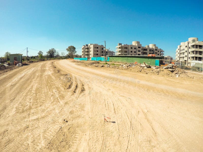 Construction site stock photo. Image of community, building - 60219012