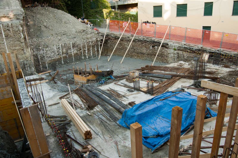 Building site stock image. Image of innovation, engineering - 157934045