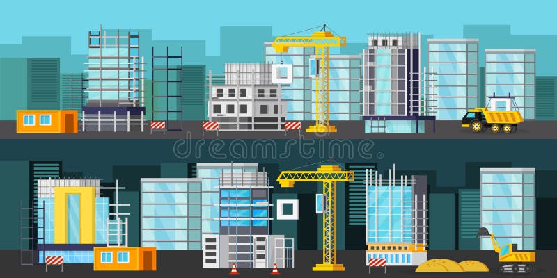Building Orthogonal Infographics Stock Vector - Illustration of chart ...