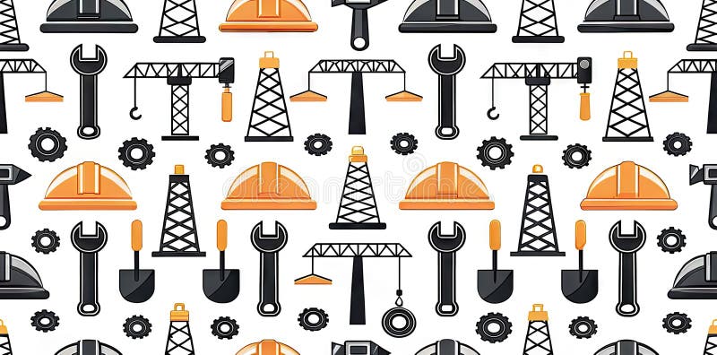 Tools Construction Equipment Pattern Stock Illustrations – 5,438 Tools ...