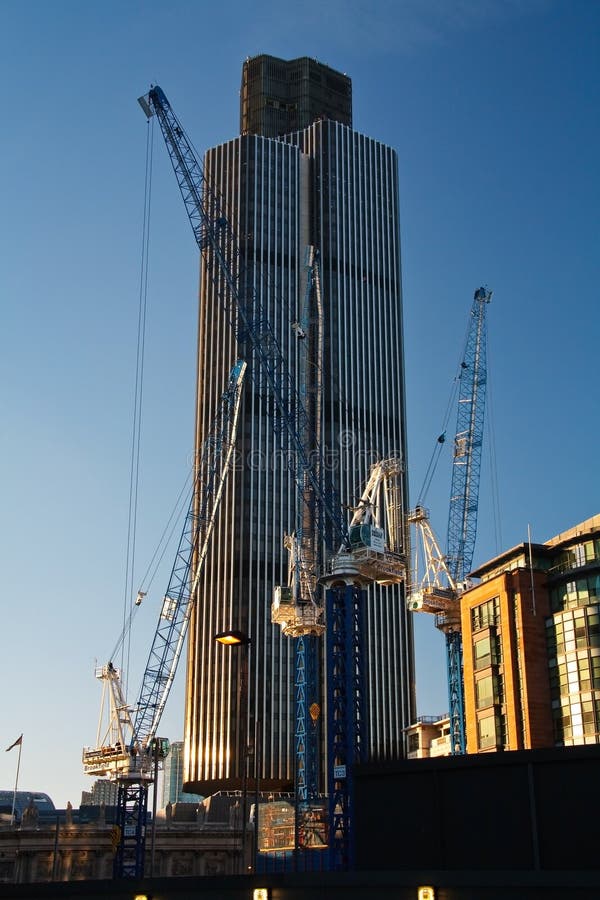 Construction Site of Pinnacle, London. Editorial Photo - Image of ...