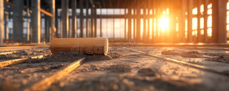 Construction Site with Plastering in Progress, Skilled Craftsmanship ...