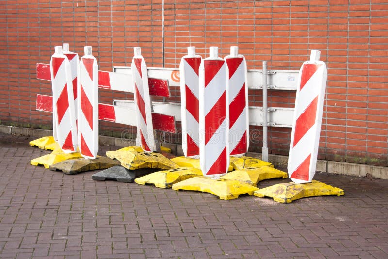 Construction site poles stock image. Image of white, amsterdam - 50399109