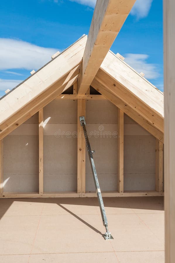 Construction Site of a Prefabricated House Building. Civil Engineering ...