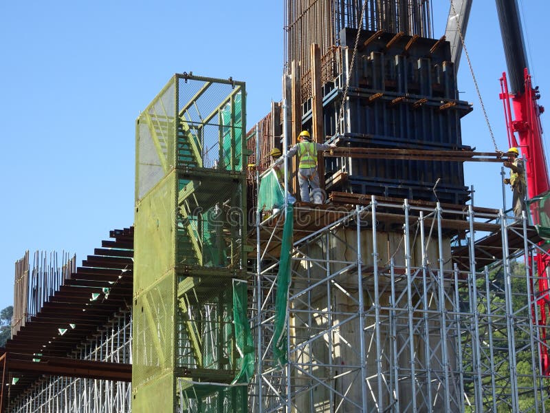 Construction Site on Progress at Site. the Construction of the Building ...