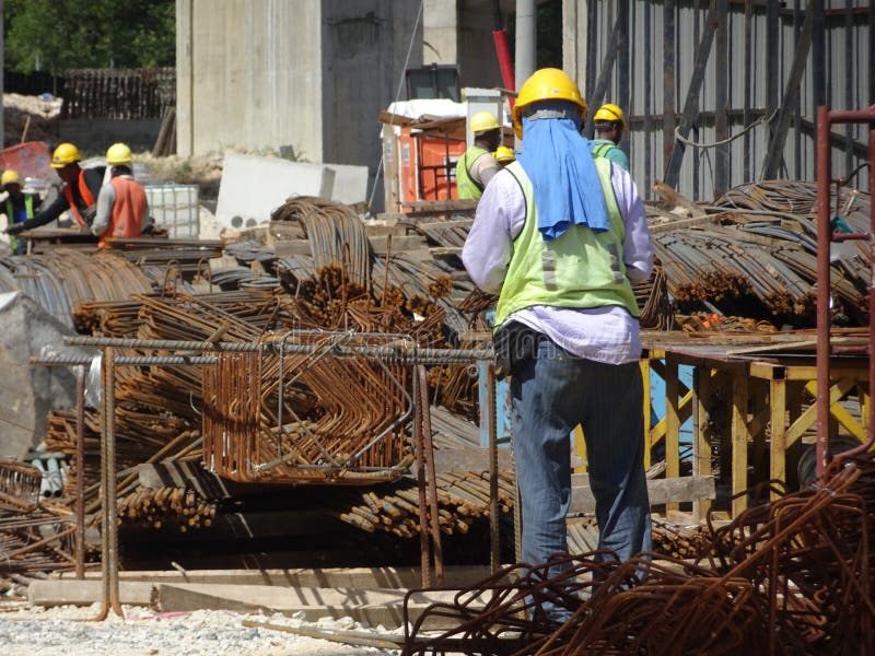 Construction Site on Progress at Site. the Construction of the Building ...