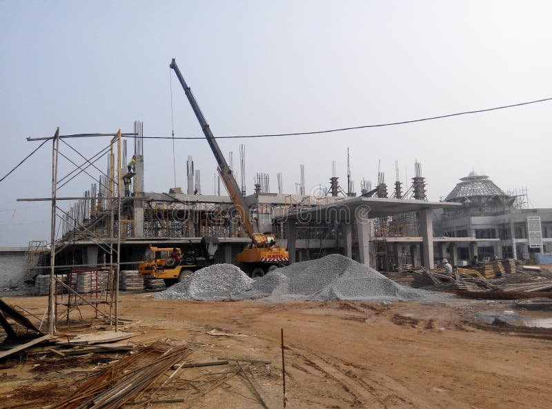 Construction Site in Progress during Daytime. Editorial Stock Photo ...