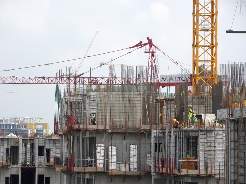 Construction Site on Progress during Daytime. Editorial Stock Photo ...