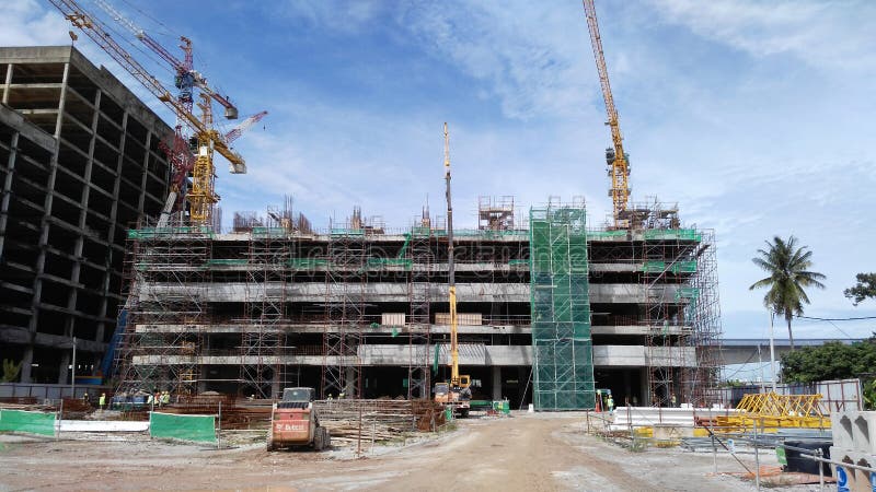 Construction Site on Progress during Daytime. Editorial Stock Image ...