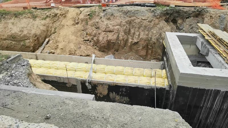Construction Site Progression Unfinished Concrete Structure with ...