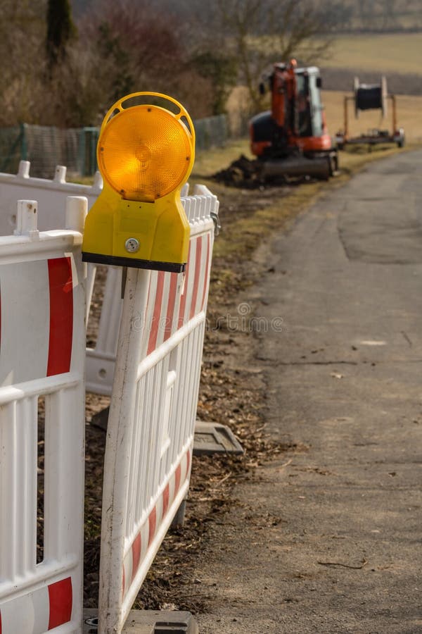 Construction Site Protection Stock Photo - Image of striped, boundary ...