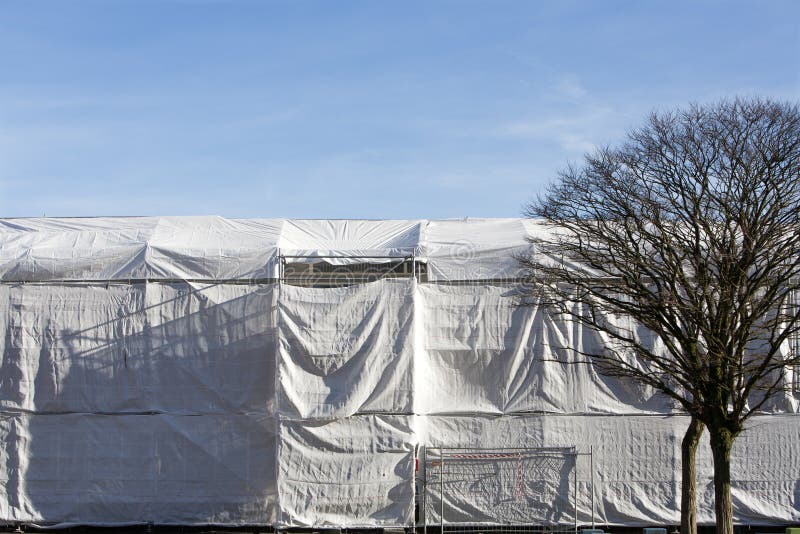 Construction Site Protection Stock Image - Image of security, structure ...