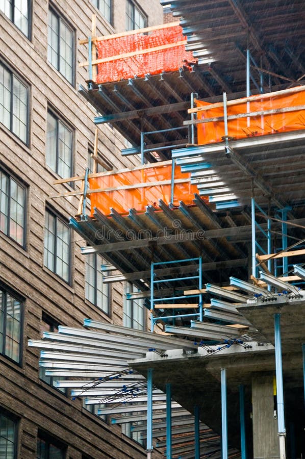 Construction Site in the Rain Stock Image - Image of architecture ...