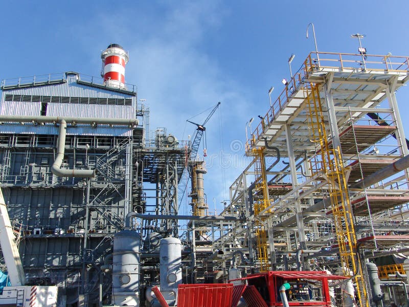 Construction Site for Refinery Stock Photo - Image of refinery ...