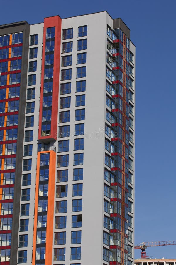 Construction Site. Reinforced Concrete Frame of a Multi-storey Building ...