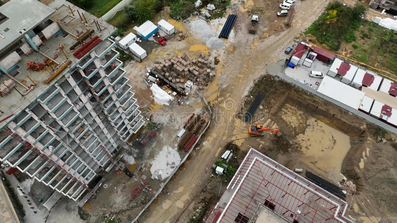Construction Site in a Residential Building at the Final Stage of ...