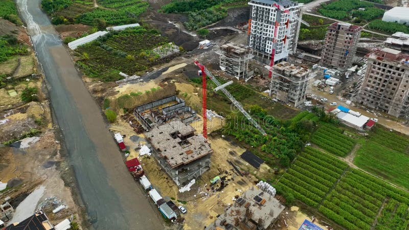 Construction Site in a Residential Building at the Final Stage of ...