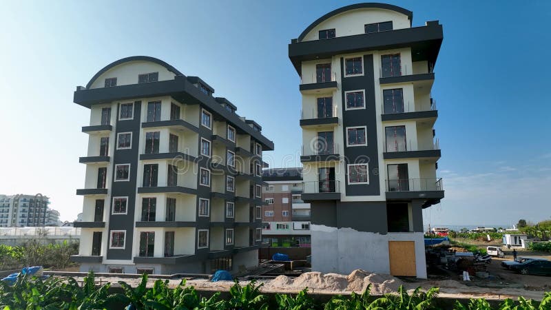 Construction Site in a Residential Building at the Final Stage of ...