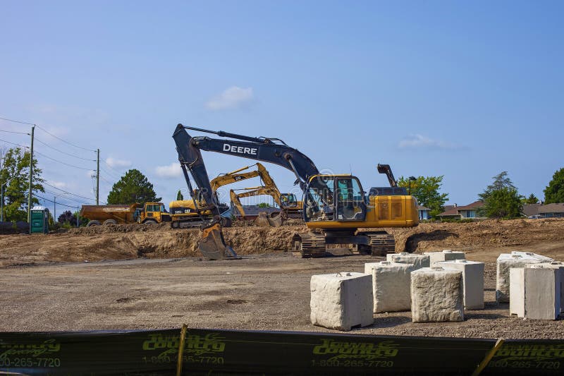 Construction Site. Construction of a Residential Complex at the Initial ...