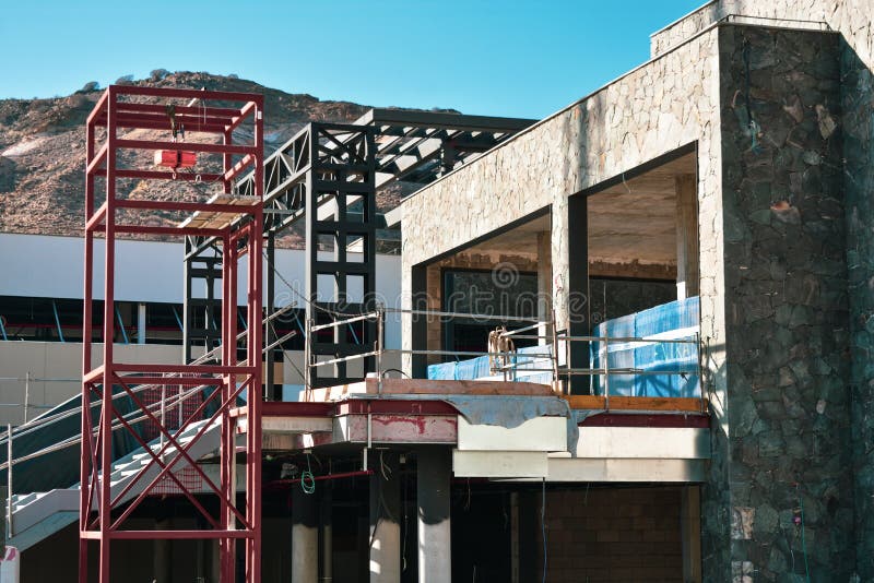 Construction Site stock image. Image of rise, contractor - 158177221