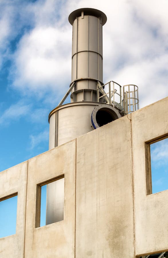 Construction Site with Rotary Kiln Stock Image - Image of house, rotary ...