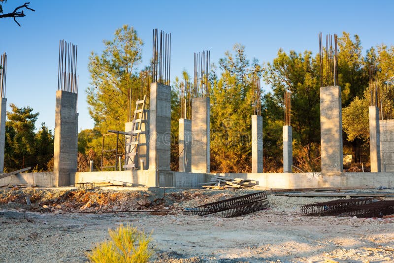 Construction site stock image. Image of structure, estate - 265413583