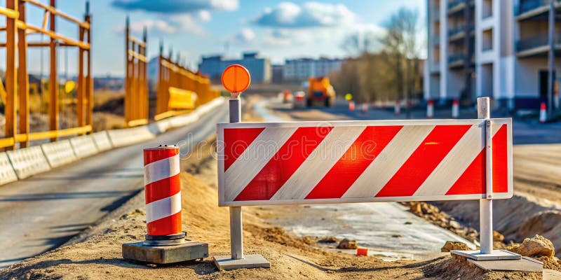 Construction Site Safety Barrier Sign Customizable Template for Maximum ...