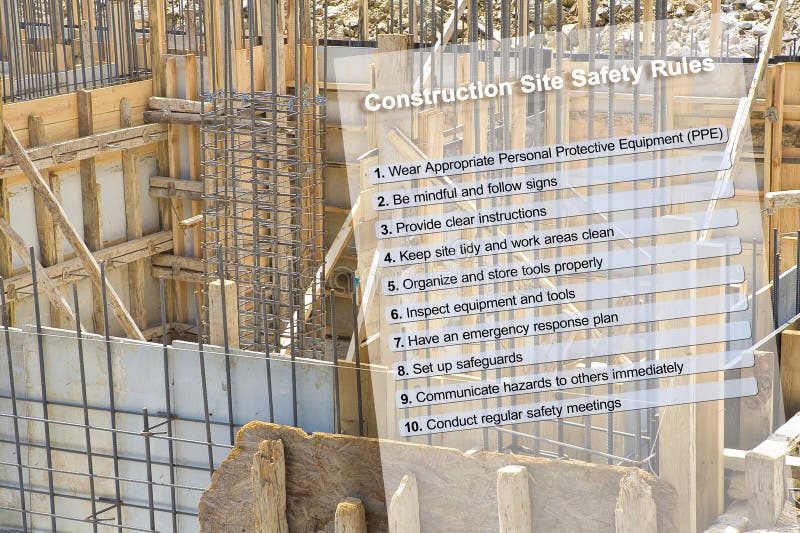 Construction Site Safety Rules Concept - Building Safely on ...