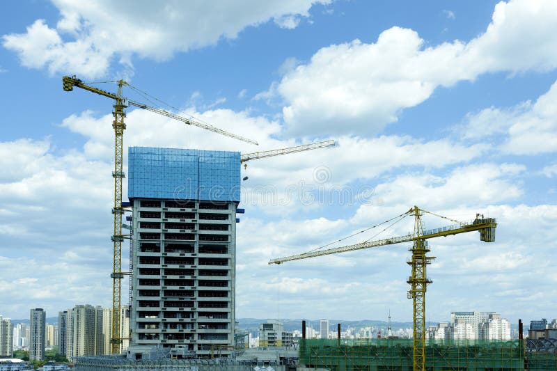 Construction site scenery stock photo. Image of scenic - 283389544