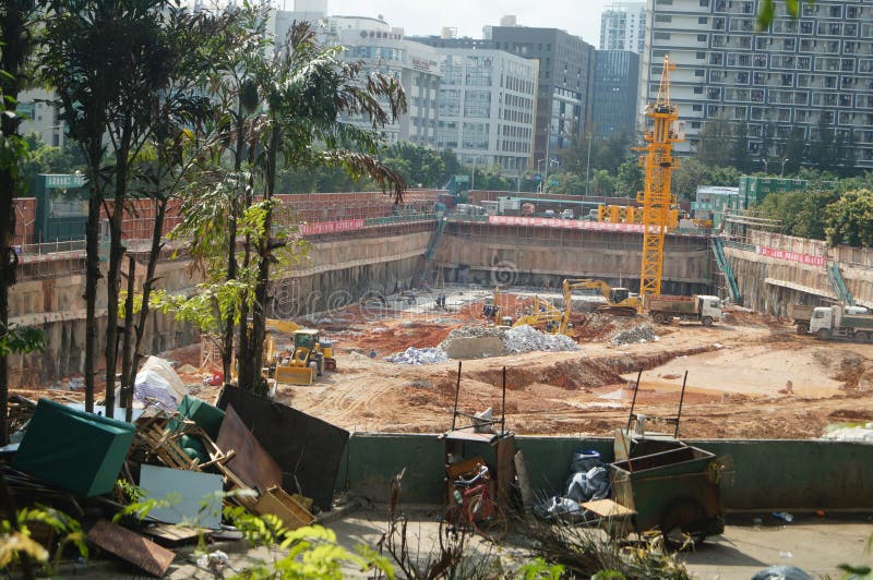 The Construction Site at the Shenzhen University, China Editorial Image ...