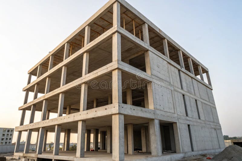 Prefabricated Building System Construction Stock Illustration ...