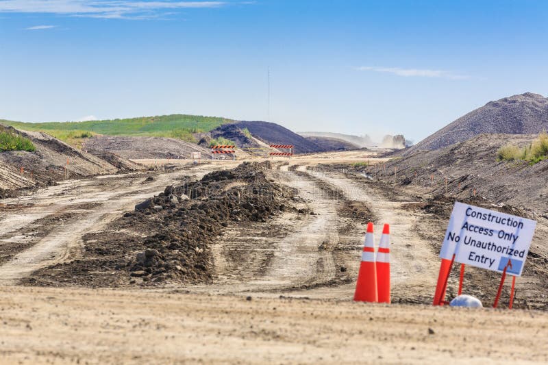 Construction Site with a Sign that Says Construction Access only ...