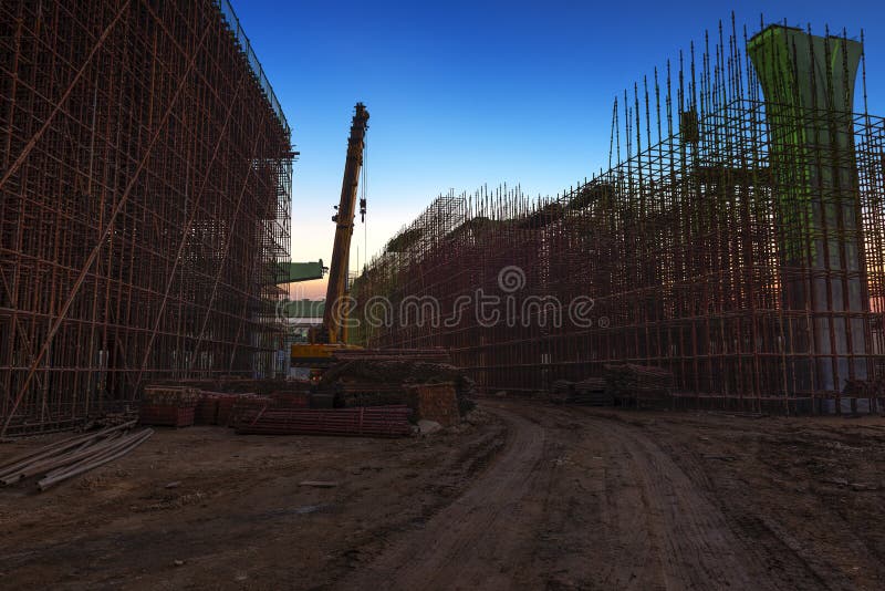 Construction site stock image. Image of industry, force - 94297295