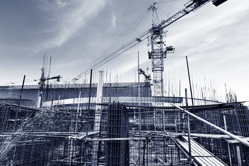 Construction site stock image. Image of group, helmet - 94300503