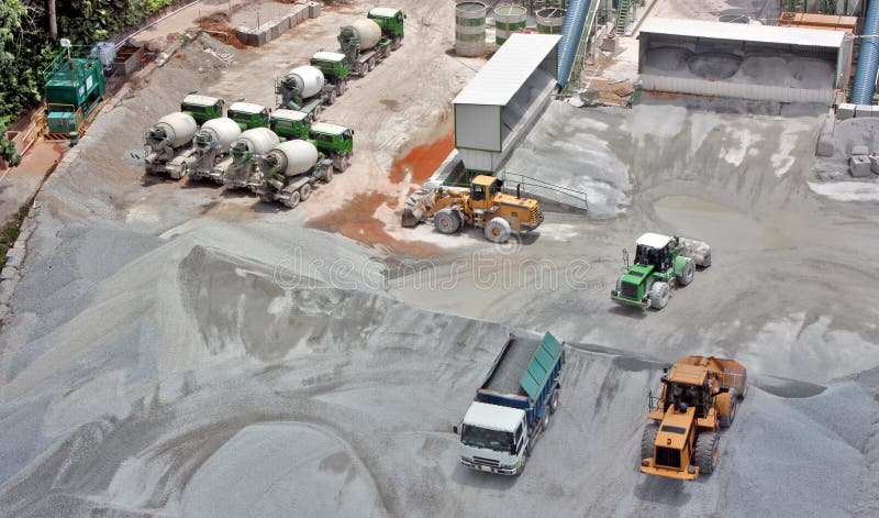Construction Site Stockpile Stock Photo - Image of height, heavy: 6426474