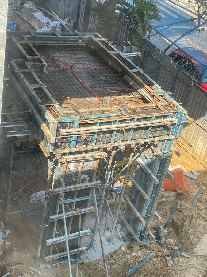 Construction Site Structure Stock Image - Image of captures, industrial ...