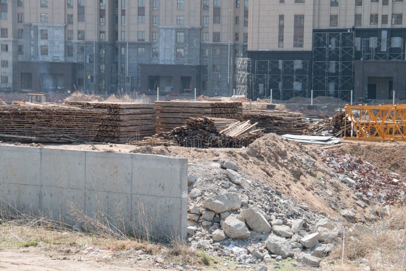 Construction site stock image. Image of equipment, engineering - 54244415