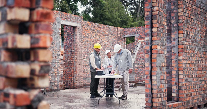 Construction Site, Team and Planning for Collaboration, Brainstorming ...