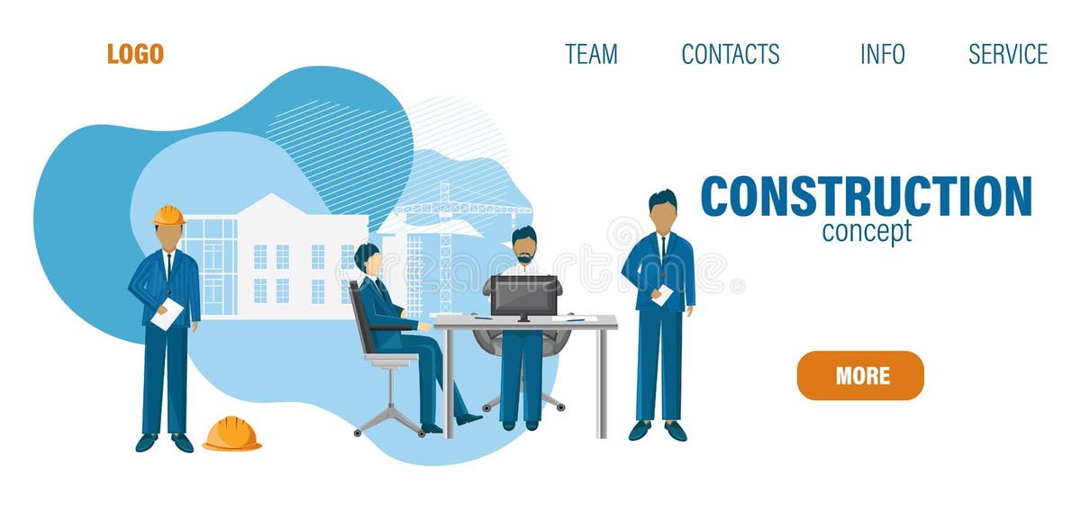 Construction Thinking Workers Stock Illustrations – 62 Construction ...