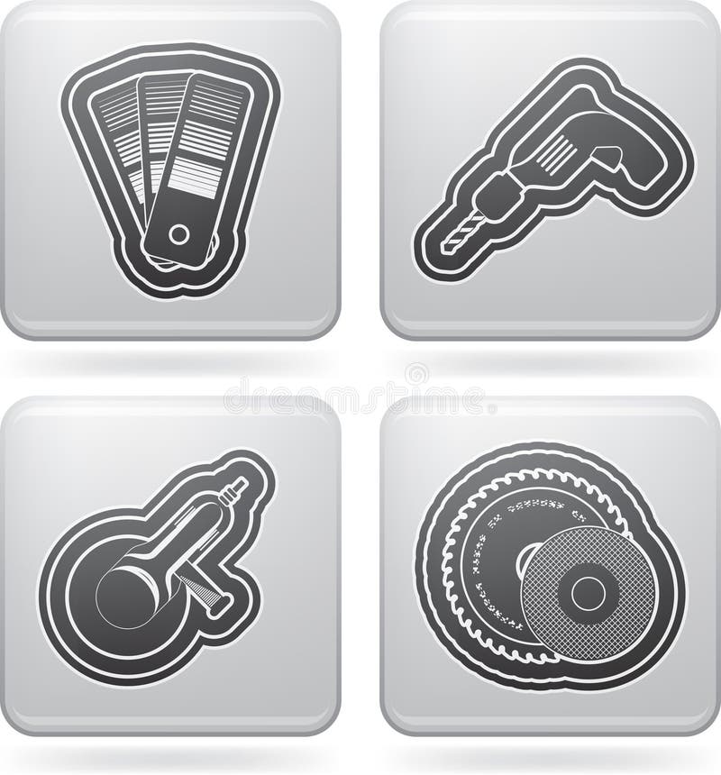 Construction site tools stock vector. Illustration of tool - 27309838