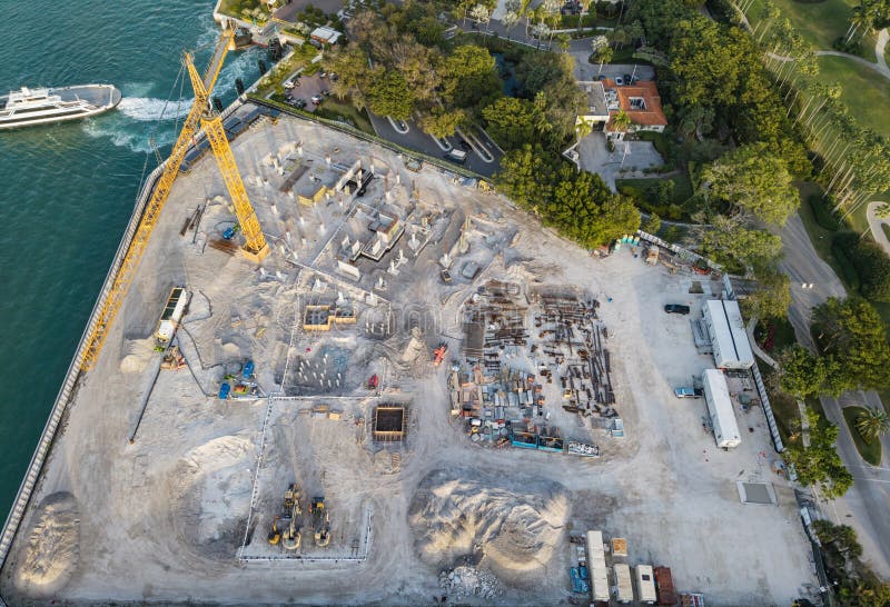 Construction Site from Top. Structural Design Engineering. Structure ...