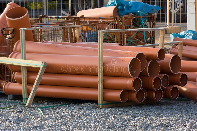 Construction site stock photo. Image of pipeline, construction - 50847828