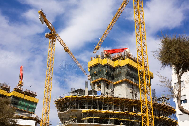 Construction site stock image. Image of structure, city - 274286099
