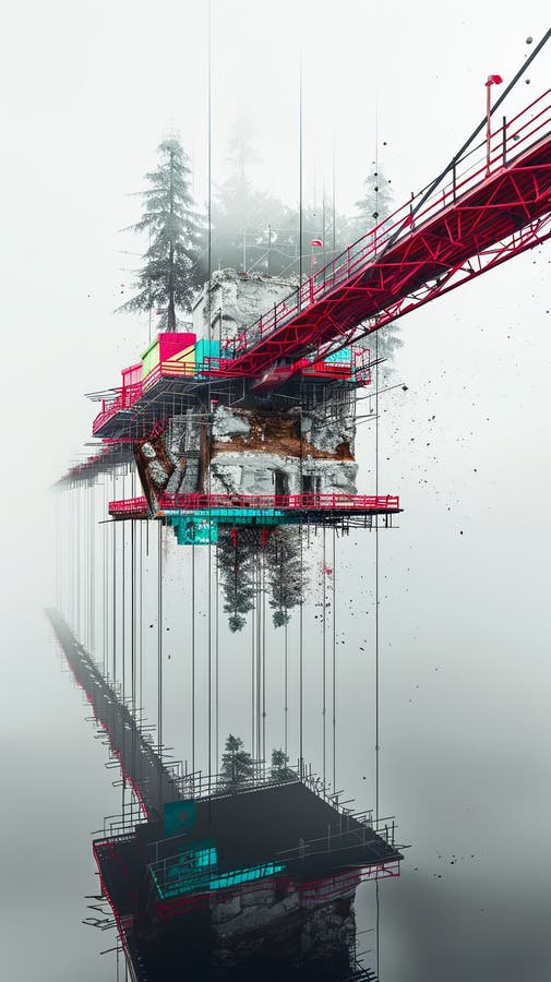 Construction Site of a Warped Bridge, a High-stake Engineering Gamble ...