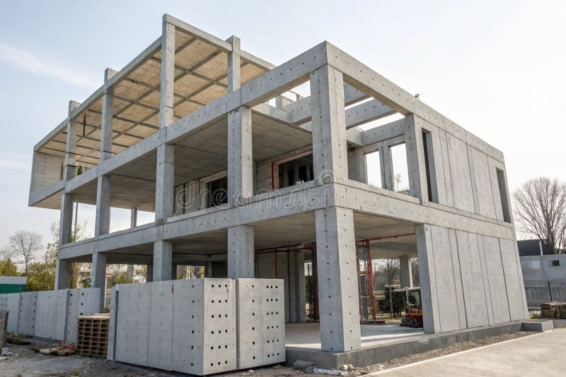 Prefabricated Building Structure with High-strength Concrete Stock ...