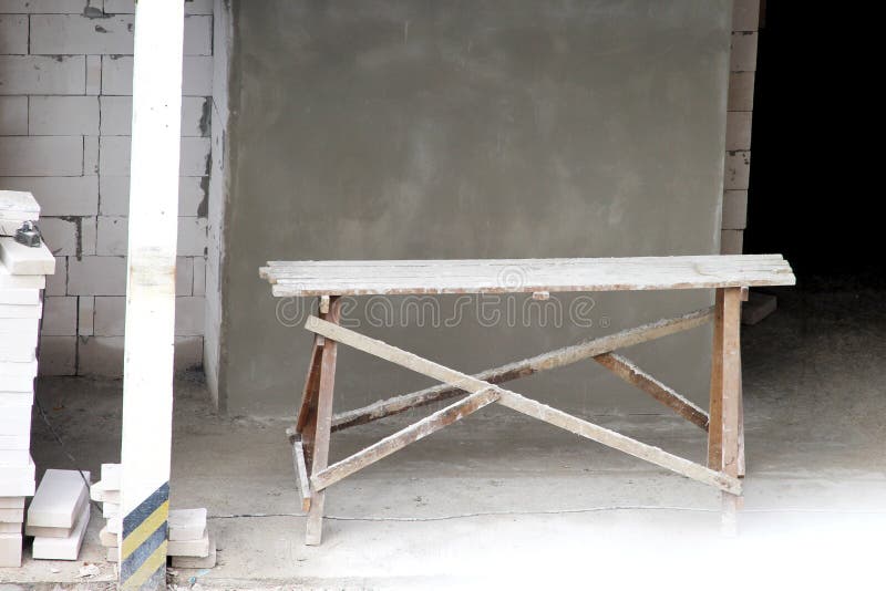 Construction Site with Work Area, Industrial Construction Stock Image ...