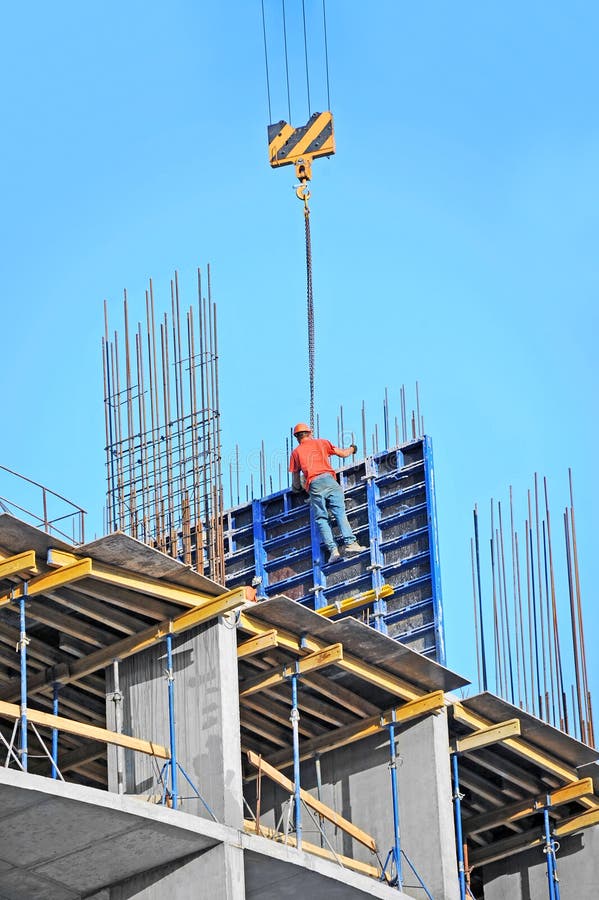 Construction site work editorial photo. Image of building - 46057616