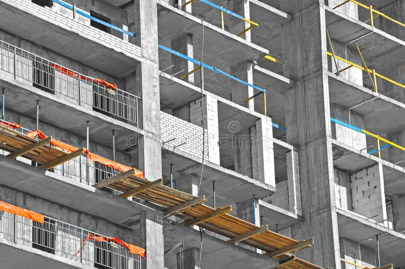 Construction site work stock photo. Image of house, home - 214587986