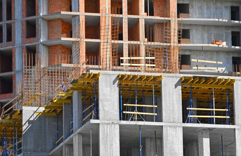 Construction site work stock image. Image of equipment - 236753021